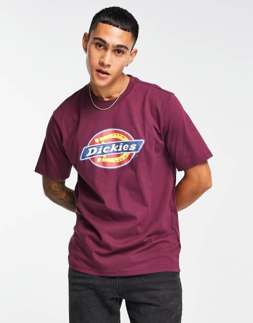 Dickies Icon logo t-shirt in burgundy | ASOS
