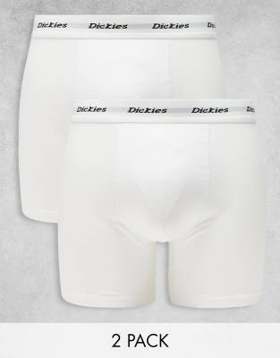 Dickies - Lot de 2 boxers - Blanc | ASOS