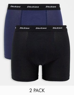 Dickies - Lot de 2 boxers - Marine/noir | ASOS