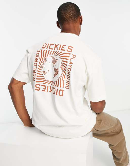 Dickies Marbury back print t-shirt in off white | ASOS