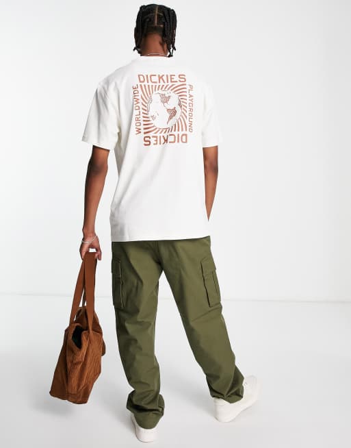Dickies Marbury back print t-shirt in off white | ASOS