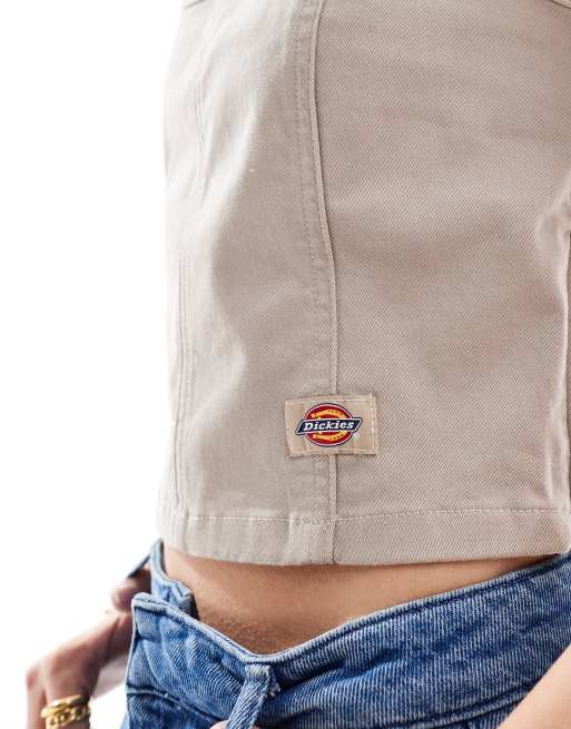 Dickies Meriden corset top in beige | ASOS