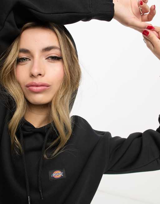 Dickies Oakport Cropped Hoodie In Black Asos