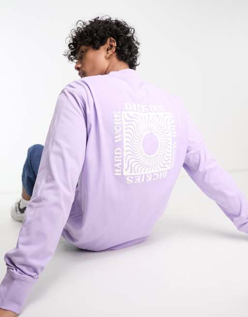 Dickies Oatfield Backprint Long Sleeve T Shirt In Lilac Asos
