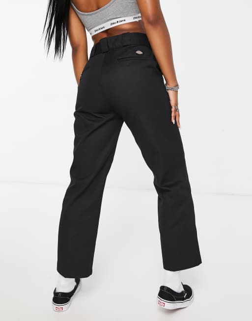 Dickies Phoenix cropped trousers in black | ASOS
