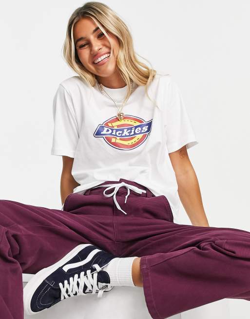 Dickies – T-Shirt in Weiß mit Logosymbol | ASOS