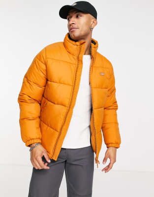 Dickies Waldenburg Puffer Jacket In Rust Orange Modesens