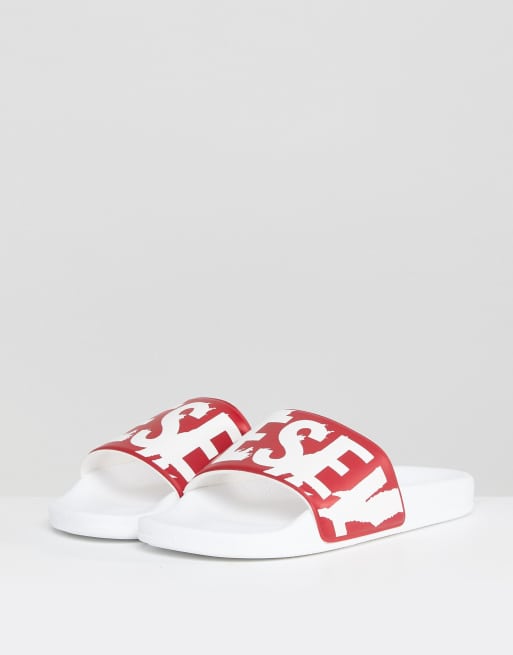 Diesel - Slippers met logo | ASOS