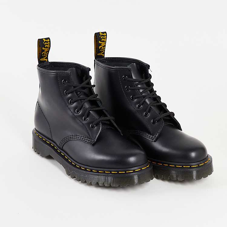 Dr Martens 101 Bex 6 Eye Boots in Black Smooth | ASOS Dr Martens 101 Bex 6 Eye Boots in Black Smooth | ASOS