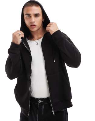 DTT full zip hoodie & jogger tracksuit set in black | ASOS