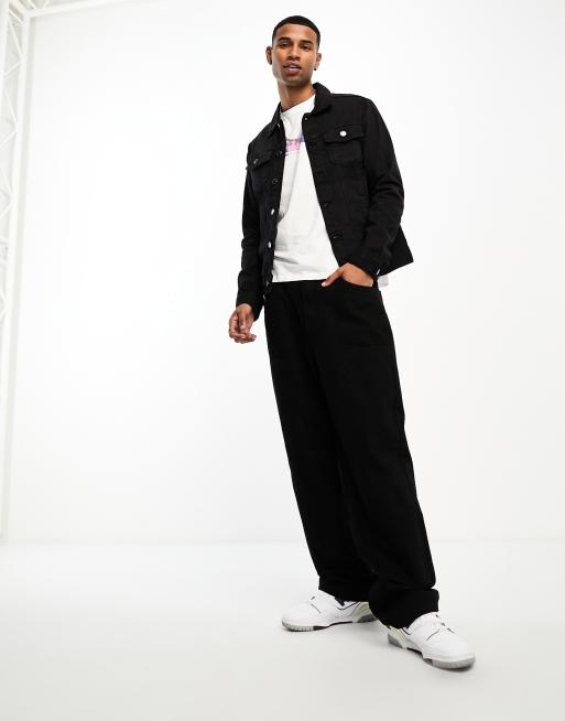 DTT slim fit denim jacket in black | ASOS