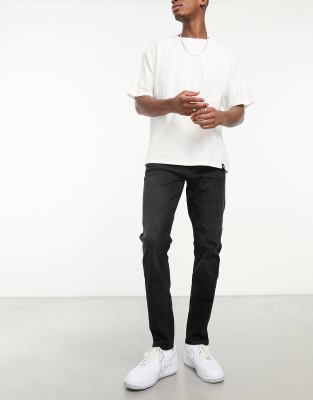 DTT stretch slim fit jeans in washed black | ASOS