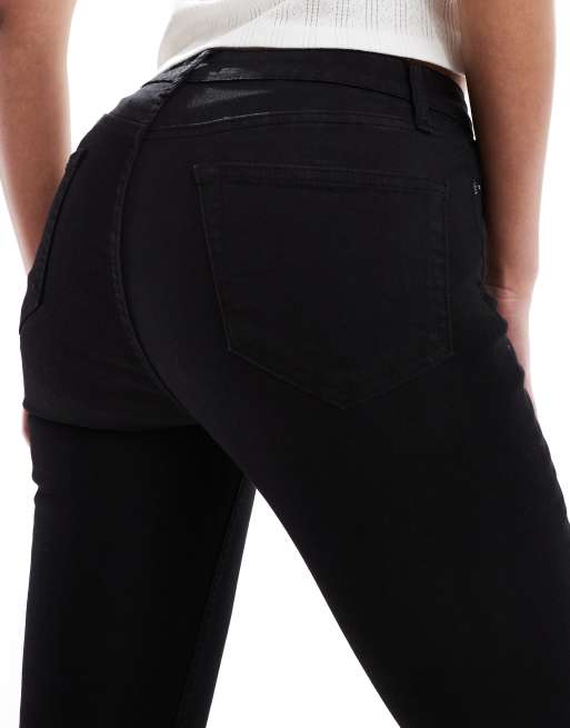 DTT Tall Jo mid rise skinny jeans in black | ASOS