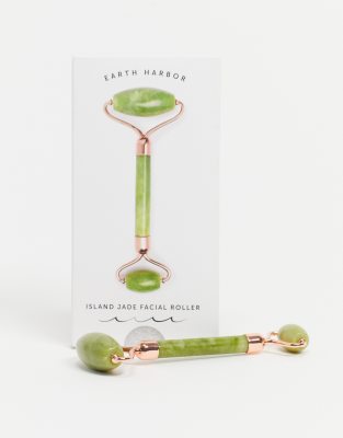 Earth Harbor Island Jade Rose Gold Gemstone Facial Roller-no Color ...
