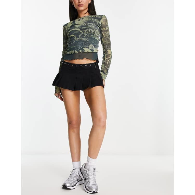 Black Micro Mini Skirt