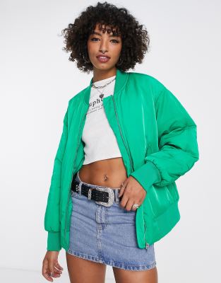 Edited - Bomber oversize - Vert vif | ASOS