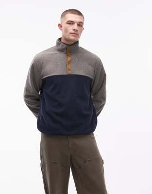 Element - Abenaki - Trui van poolfleece zonder sluiting halfhoge col in ...