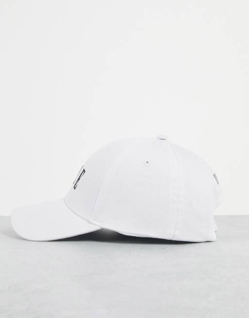 ELLE large logo baseball cap in white | ASOS