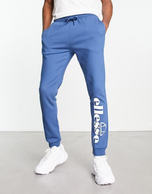 ellesse trackies with large logo in navy | ASOS