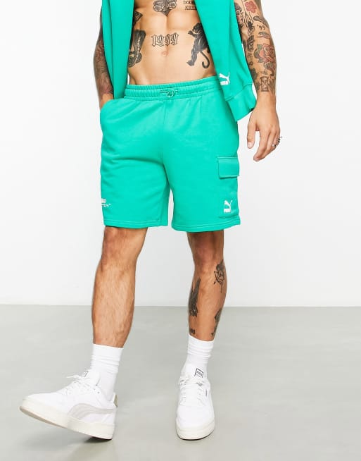 Exclusivité ASOS - PUMA - Short cargo - Vert vif acidulé | ASOS