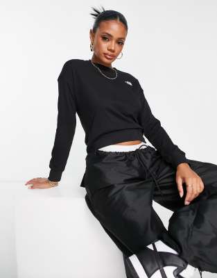 Exclusivité ASOS - The North Face - Ensei - T-shirt crop top épais à manches longues - Noir | ASOS