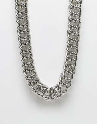 Faded Future chunky chain necklace in silver | ASOS