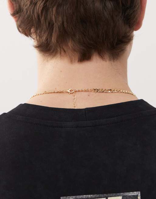 Faded Future curb chain necklace in gold | ASOS