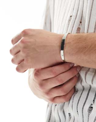 Faded Future minimal cuff bracelet in silver | ASOS