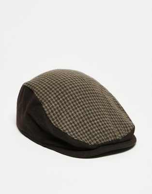Farah flat cap in brown | ASOS