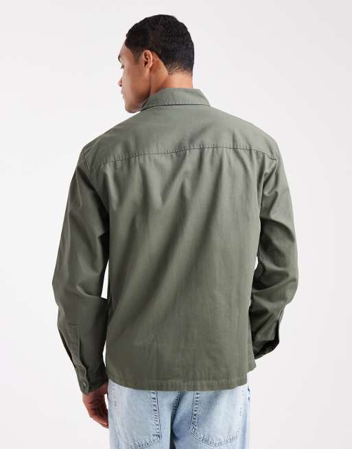 Farah Murphy zip up jacket in green | ASOS