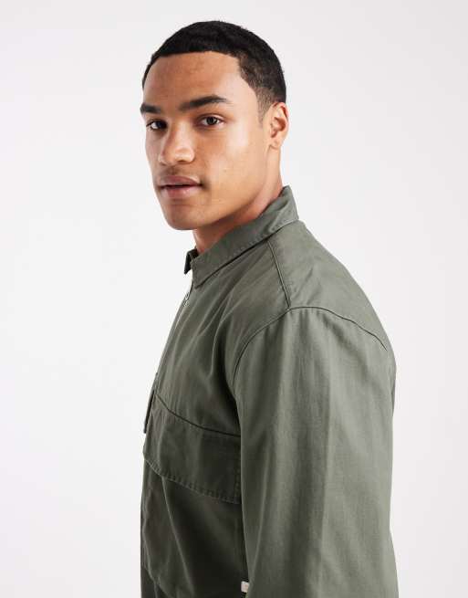 Farah Murphy zip up jacket in green | ASOS