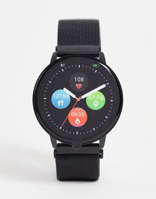 Farah Series 5 smart watch with mesh strap in black | ASOS