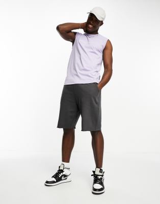 FCUK sleeveless t-shirt vest in lilac | ASOS