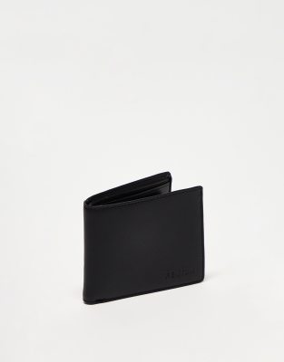 Fenton coin section wallet in black | ASOS