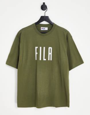 Fila - Heritage - T-shirt unisexe - Kaki | ASOS