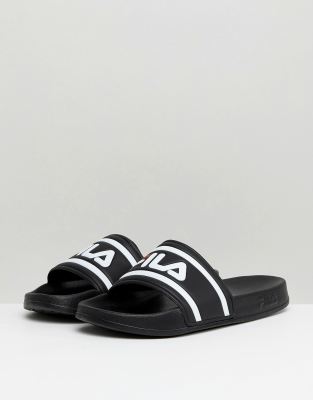 Fila - Morro Bay - Mules avec logo - Noir | ASOS