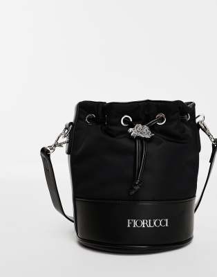 Fiorucci cross body pouch bag in black | ASOS