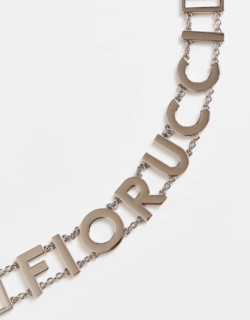 Fiorucci logo chain belt in silver | ASOS