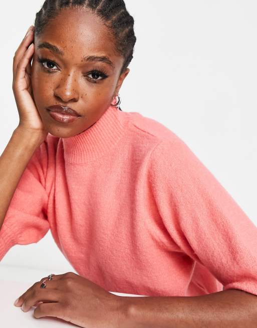 Fire & Glory high neck jumper in pink | ASOS