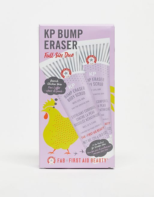 First Aid Beauty KP Bump Eraser Body Scrub Duo with 10% AHA (Save 30% ... First Aid Beauty KP Bump Eraser Body Scrub Duo with 10% AHA (Save 30% ...