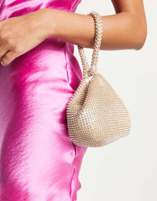 Forever New - Sac à main orné de strass - Doré | ASOS