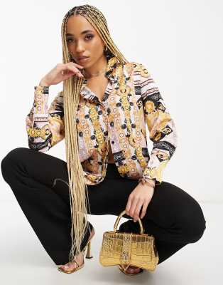 Forever Unique shirt in chain print | ASOS