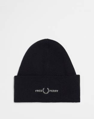 Fred Perry - Bonnet unisexe à logo - Noir | ASOS