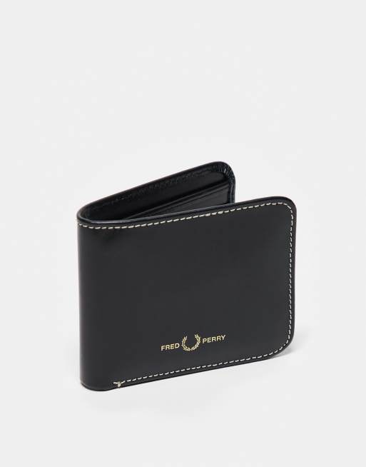 Fred Perry Black Box Leather Bifold Wallet