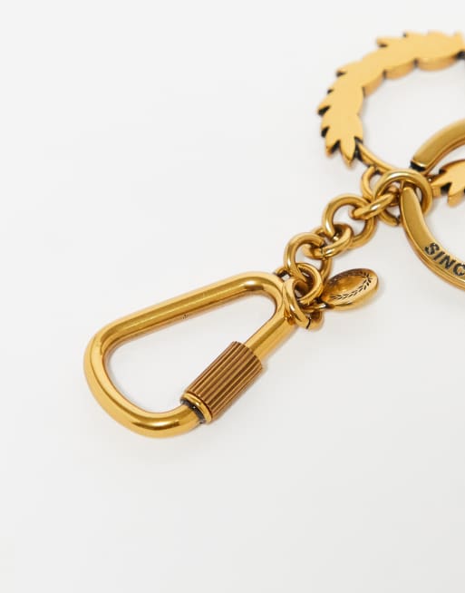 Fred Perry laurel wreath key ring in gold | ASOS