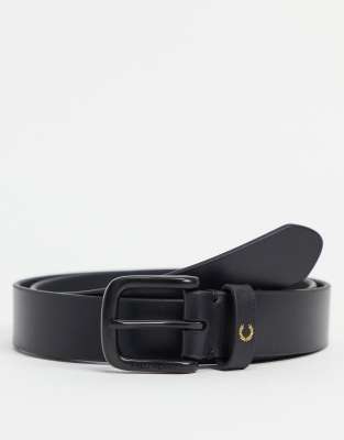 Fred Perry leather belt in black | ASOS