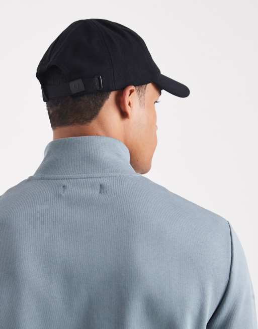 Fred Perry Pique Cap in Black | ASOS
