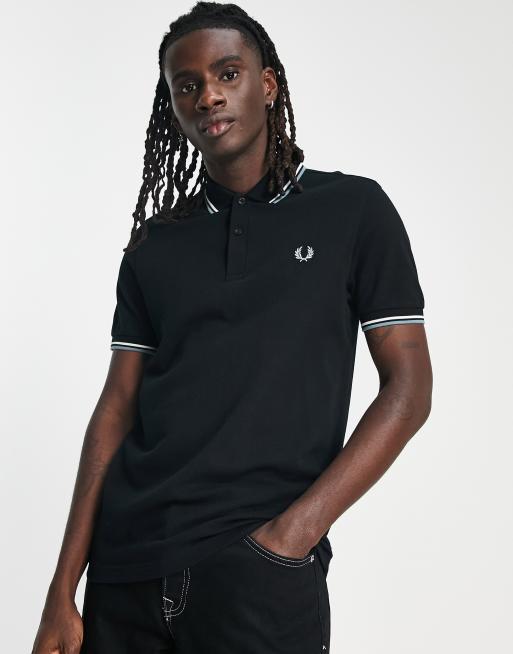 Fred Perry - Polo avec double liseré - Noir | ASOS