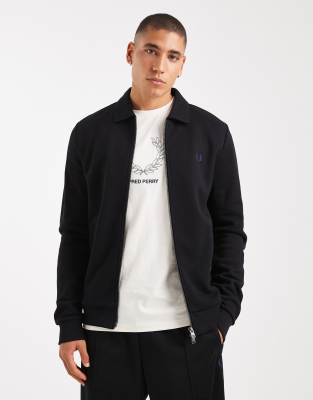 Fred Perry - Sweat zippé à col - Noir | ASOS