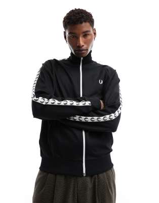Fred Perry - Veste de survêtement à bandes latérales - Noir | ASOS
